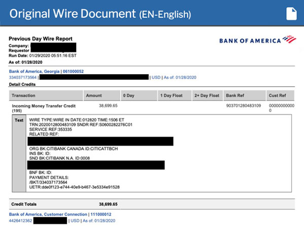 Enhancing Bank Wire Document Processing | Emagia GiaDocs AI
